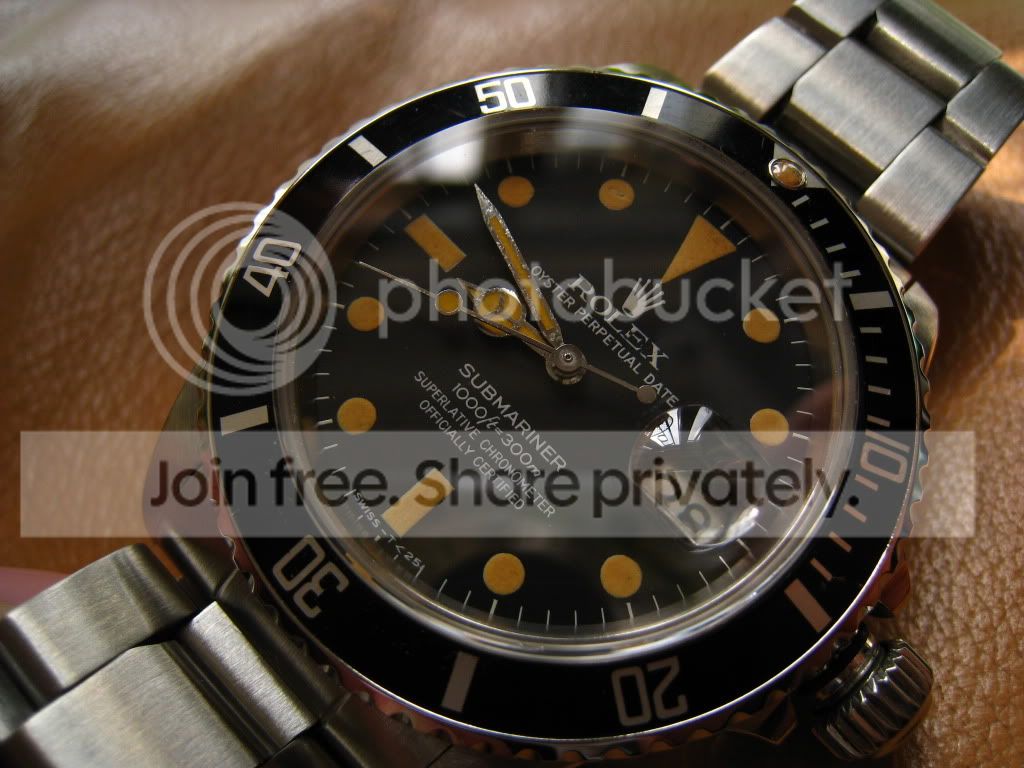 TimeZone : TZ Showcase Archive » FS : Rolex 168OO Patina Matte Dial Sub