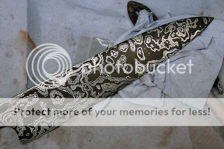 Meteorite Damascus Gyuto/chef knife | BladeForums.com
