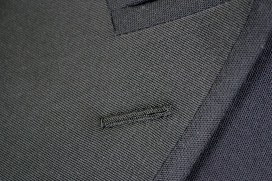AMAZING Domenico Spano Black Grosgrain 1 Button Peak Lapel Dual Vent ...