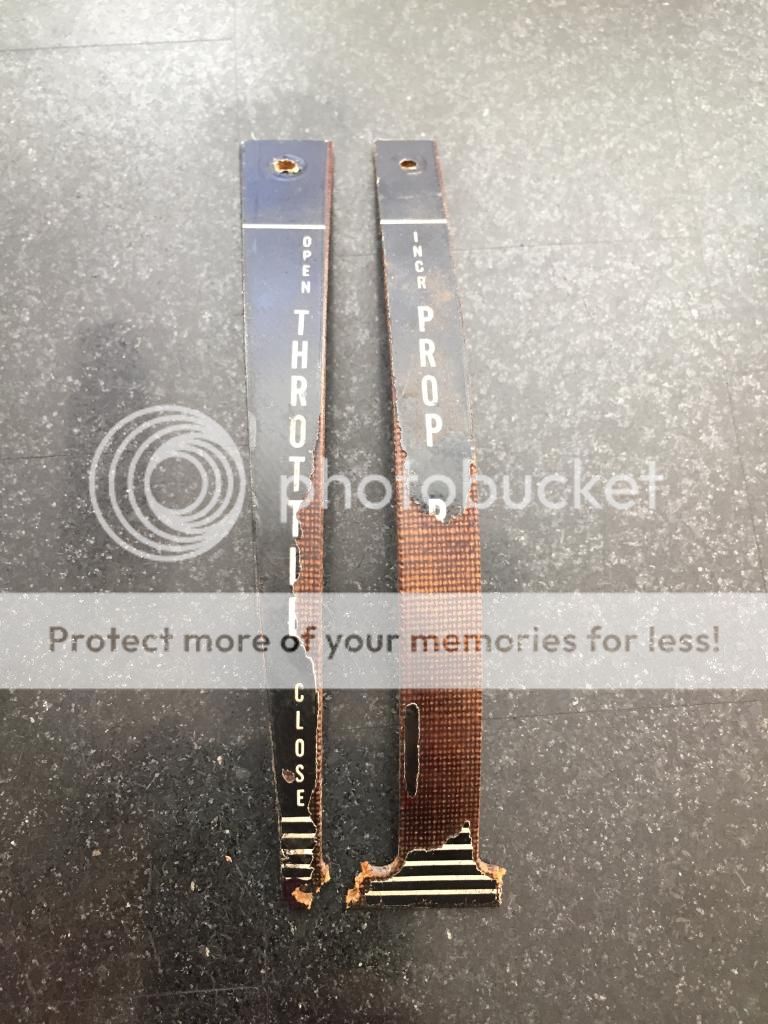 Piper arrow Throttle Quadrant plastic | Piper Aviation & Pilots Forum