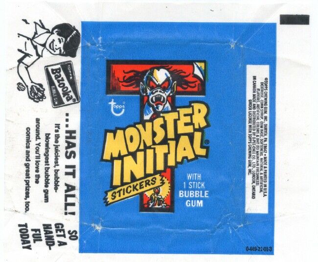 1974 Topps Monster Initial Cards
