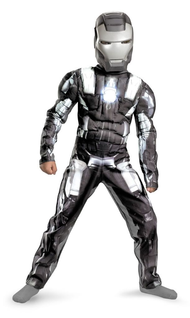 Boys Child Iron Man 2 Deluxe Muscle War Machine Costume | eBay